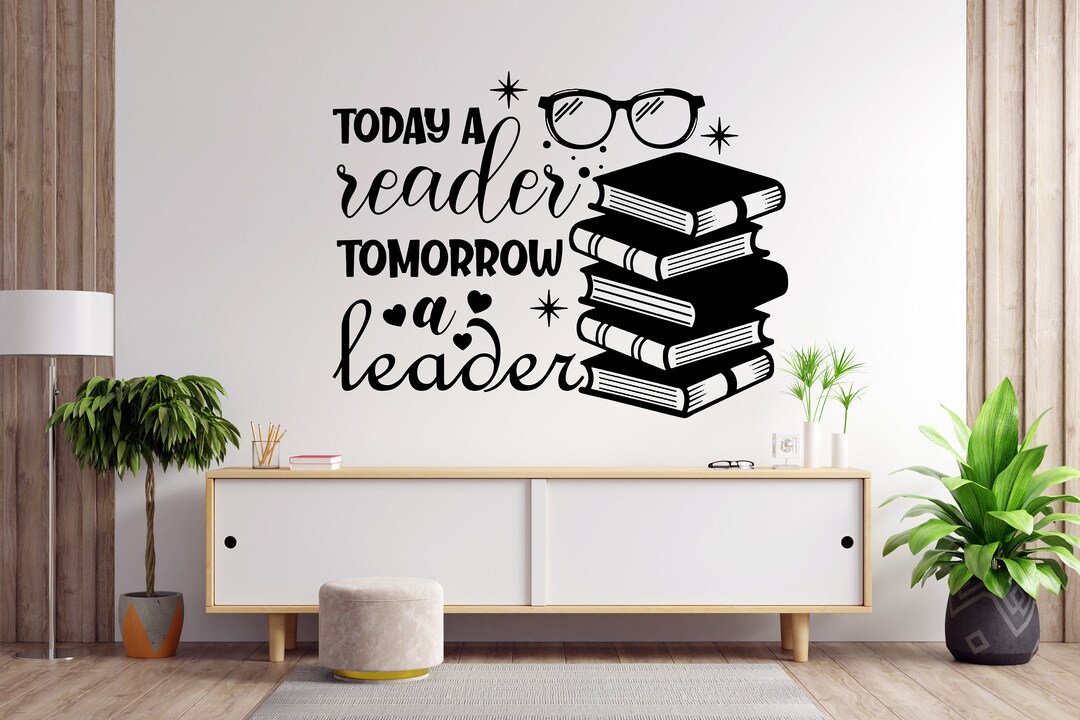 Books Wall Decal Reading Wall Decal Library Wall Decal Book Quote Wall ...