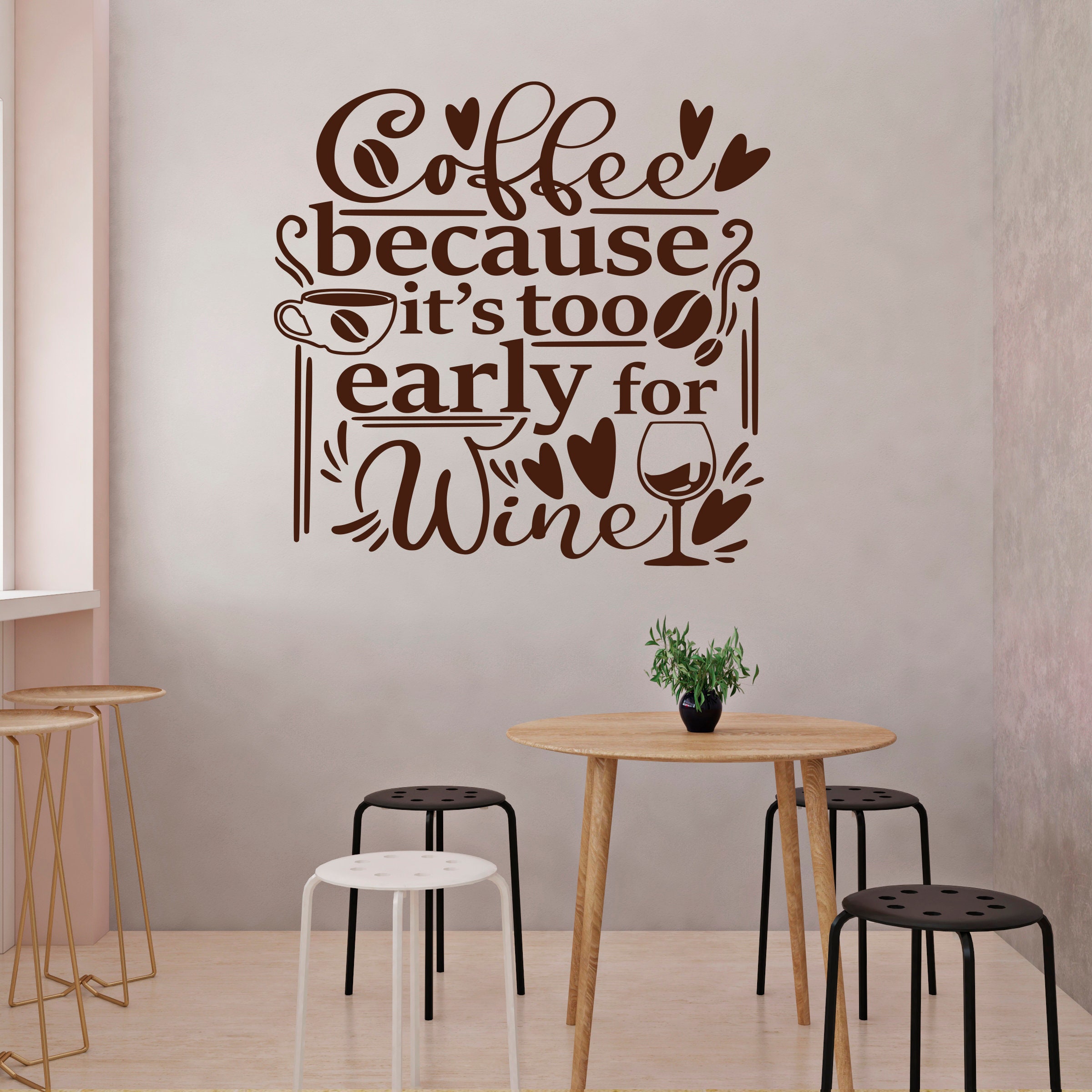 Coffee Wall Decal Coffee Window Sticker Decals for Coffee Shop SG 1163 ...