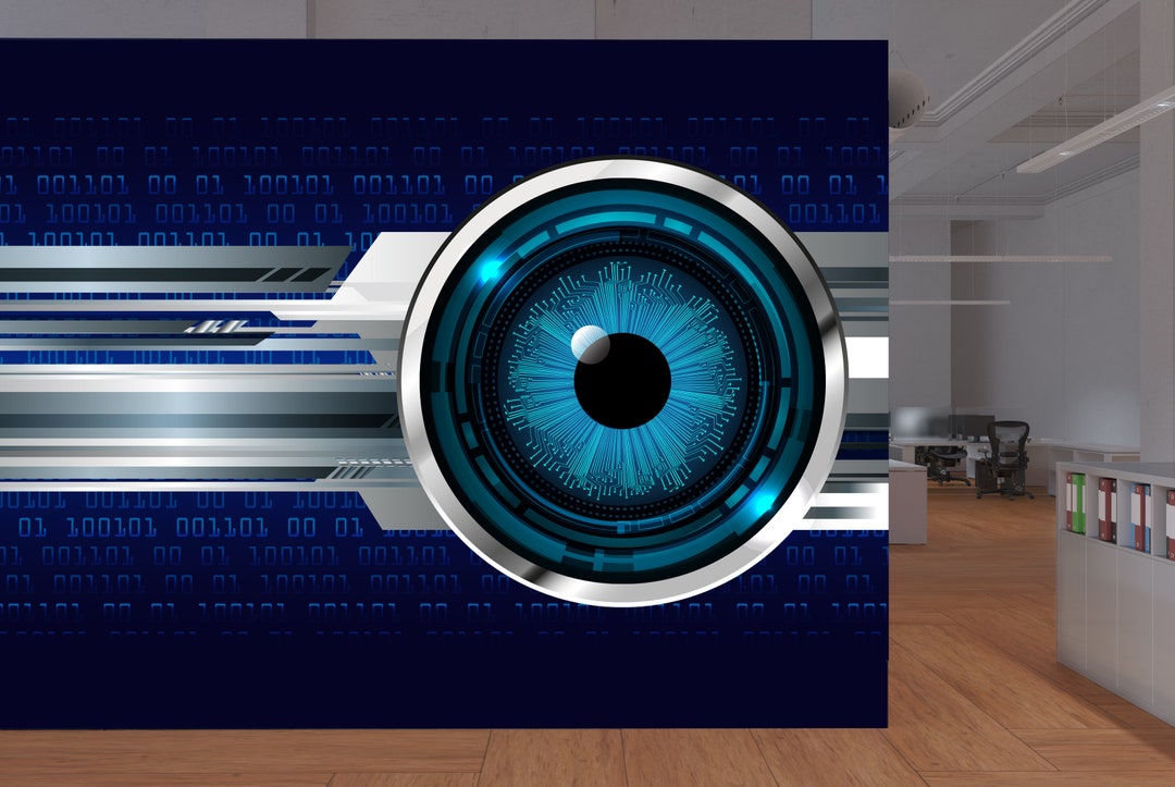 Circuit Board Binary Code Wall Decal, Technology Vinyl Wall Art Decals ...