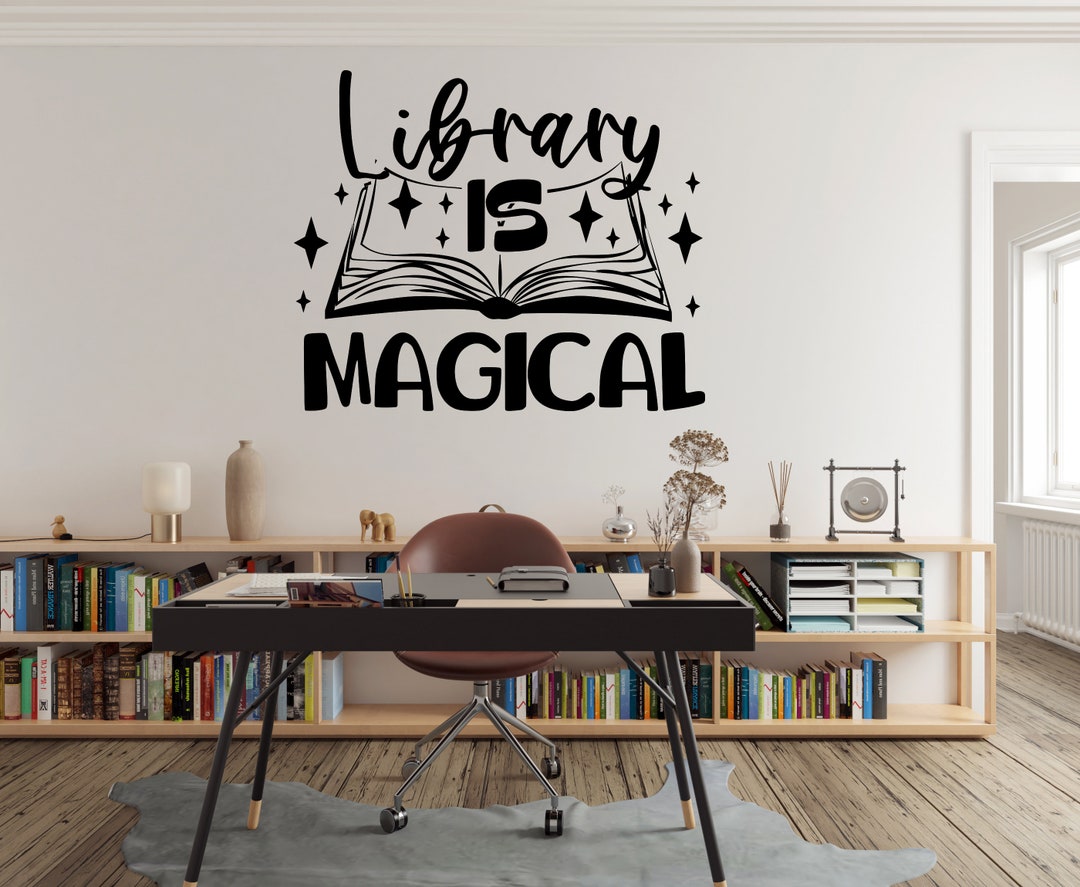 Reading is Magical Book Lover Quotes Books Wall Decals Books Wall Art ...