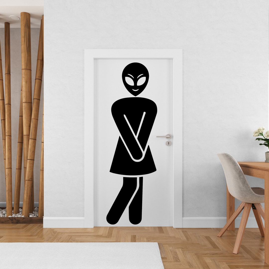Women'S Bathroom Door Sign