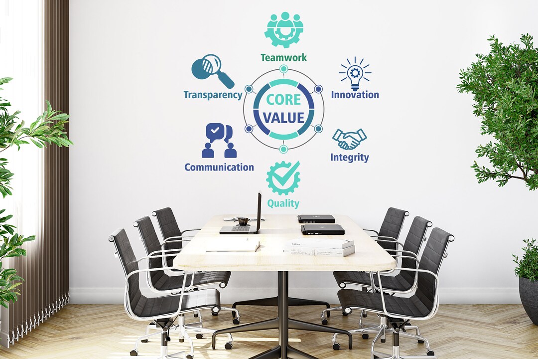 Our Values Wall Decal Office Wall Decal Office Wall Decor - Etsy