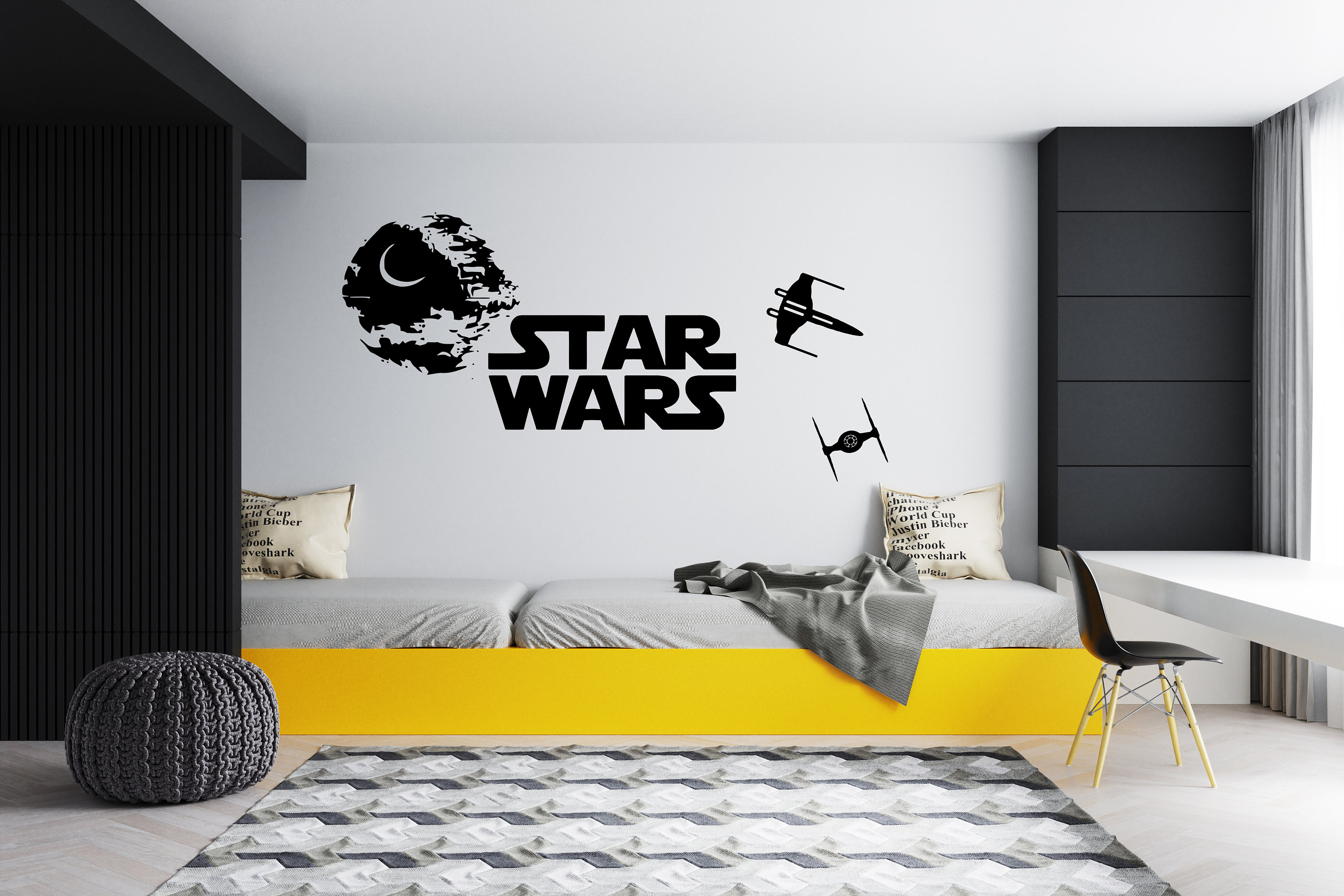 Star Wars Wall Decor Star Wars Wall Decal Star Wars Wall | Etsy