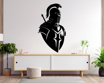 Customized Name Medieval Knight Wall or Window Vinyl Decal for - Etsy