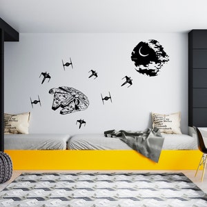 Star Wars Wall Decor Star Wars Wall Decal Star Wars Wall Sticker SG8 - Etsy