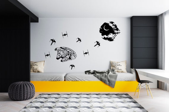 Star Wars Wall Decor Star Wars Wall Decal Star Wars Wall | Etsy