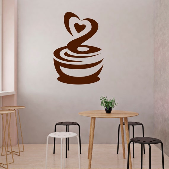 Coffee Wall Decal Coffee Window Sticker Decals for Coffee Shop | Etsy