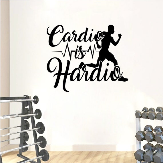 Fitness Wall Decal Workout Wall Decal Gym Wall Decor | Etsy
