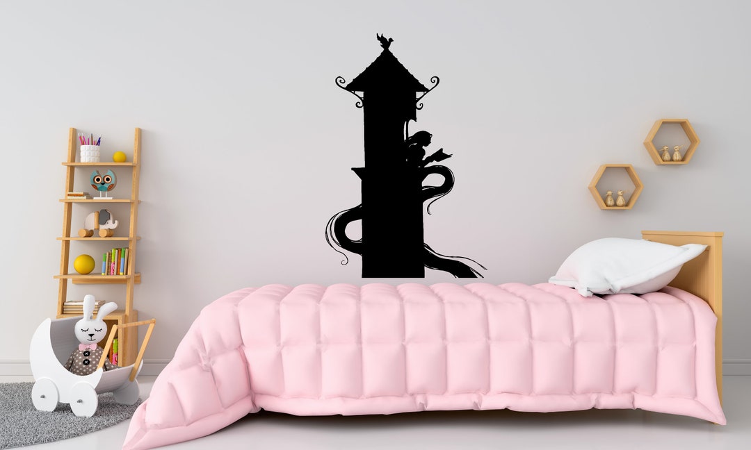 Princess Rapunzel Wall Decal Rapunzel Wall Decor Cartoon Wall Sticker ...