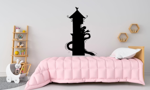Princess Rapunzel Wall Decal Rapunzel Wall Decor Cartoon Wall - Etsy