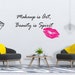 Makeup Wall Decal Makeup Artist Wall Sticker Cosmetics Lipstick Beauty ...