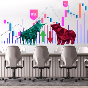 Trading Forex Wall Art Chart Stock Trading Office Wall Art Forex Wall ...