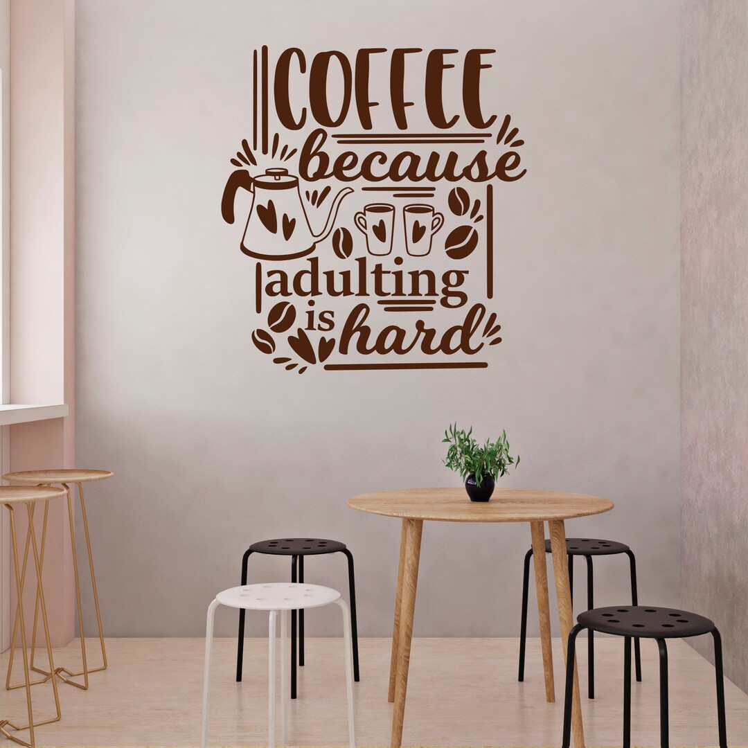 Coffee Wall Decal Coffee Window Sticker Decals for Coffee Shop SG 1162 ...