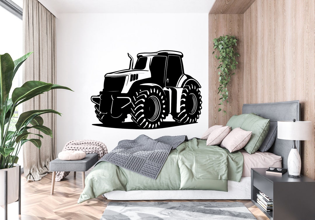 Tractor Wall Decal Tractor Nursery Wall Decal Farm Decal Personalized ...