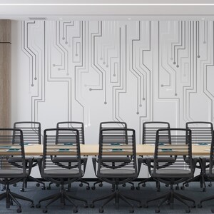 Circuit Board Office Wall Decal, Technology Vinyl Wall Art Decals ...