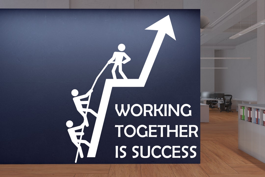 Teamwork Wall Decal, Office Wall Decal, Office Wall Decor, Office ...