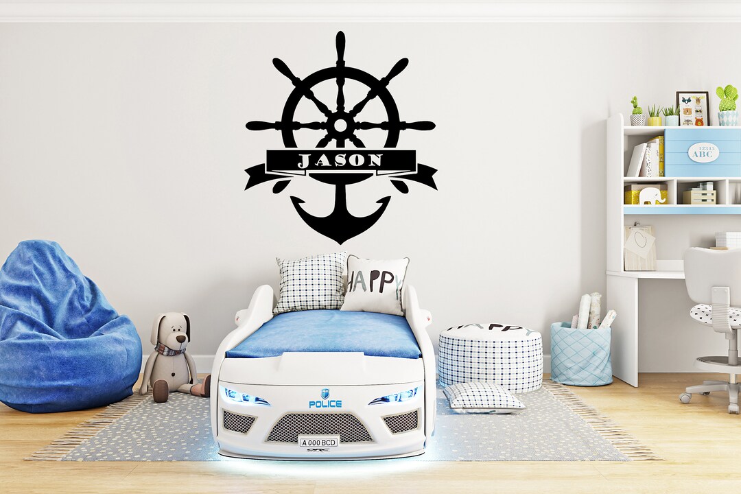 Anchor Wall Art Decal, Nautical Wall Decal, Kids Wall Decal, Nursery ...