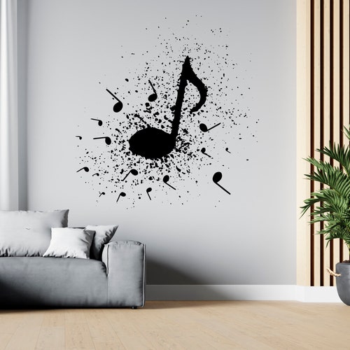 Music Wall Decal Music Notes Wall Decor Musician Wall Sticker - Etsy