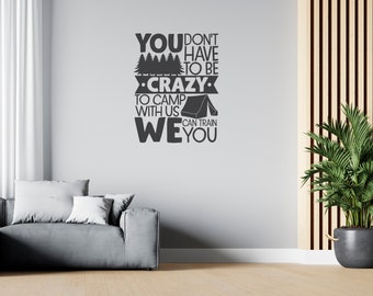 Travel Wall Decal Camping Wall Sticker Adventure Quote Wall | Etsy