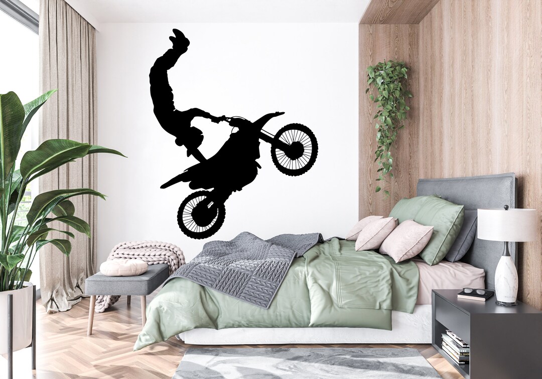 Motocross Gifts, Motocross Wall Decal, Motocross Wall Art, Motocross ...