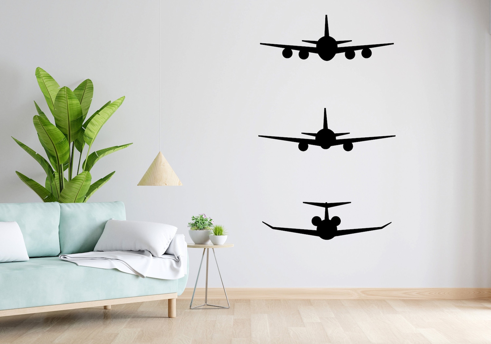 Airplane Wall Art Decal Vinyl Sticker Decals Aviaton Room - Etsy