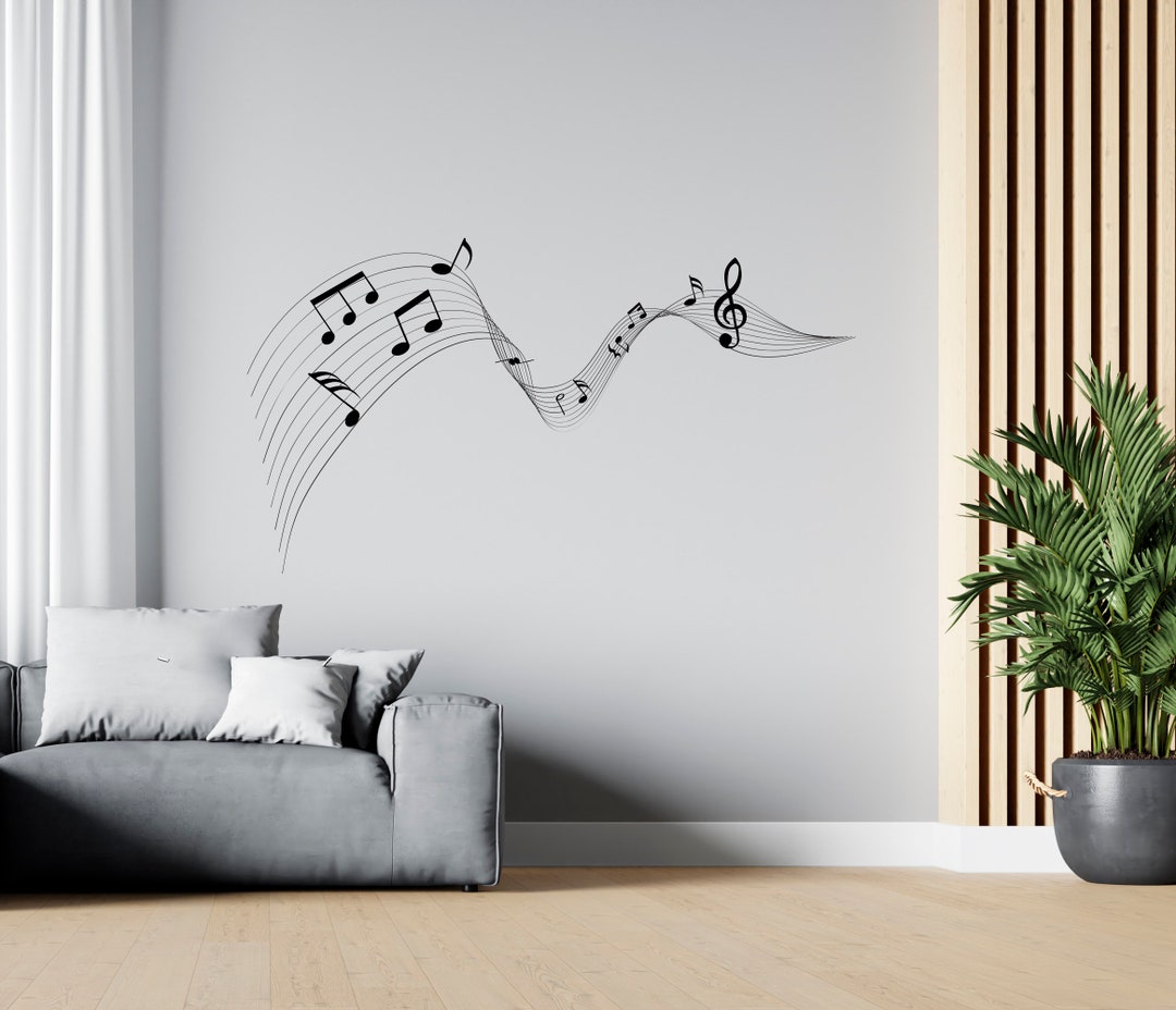Music Wall Decal Music Notes Wall Decor Musician Wall Sticker SG1952 - Etsy
