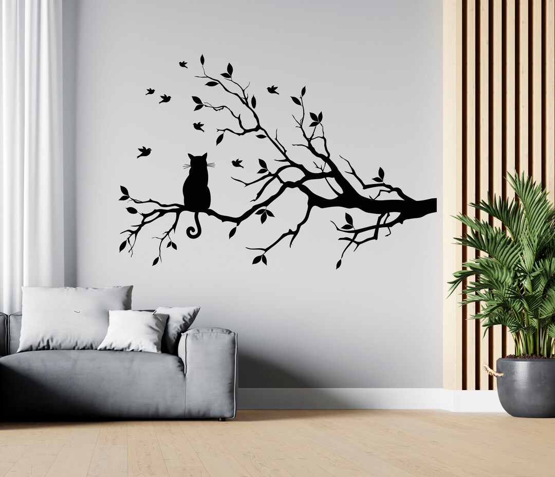 Tree Wall Decal Tree Wall Decor Tree Wall Sticker SG1333 - Etsy