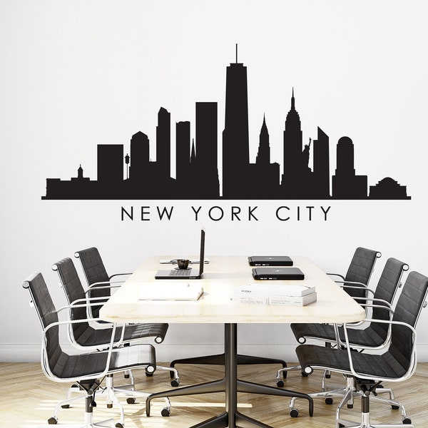 Skyline Wall Sticker - Etsy