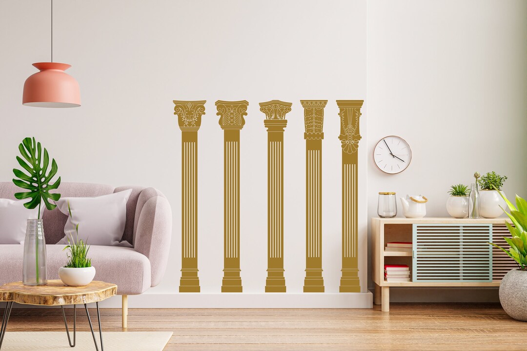 Pillar Column Antique Ancient Old Roman Greek Wall Art Decor, Ancient ...