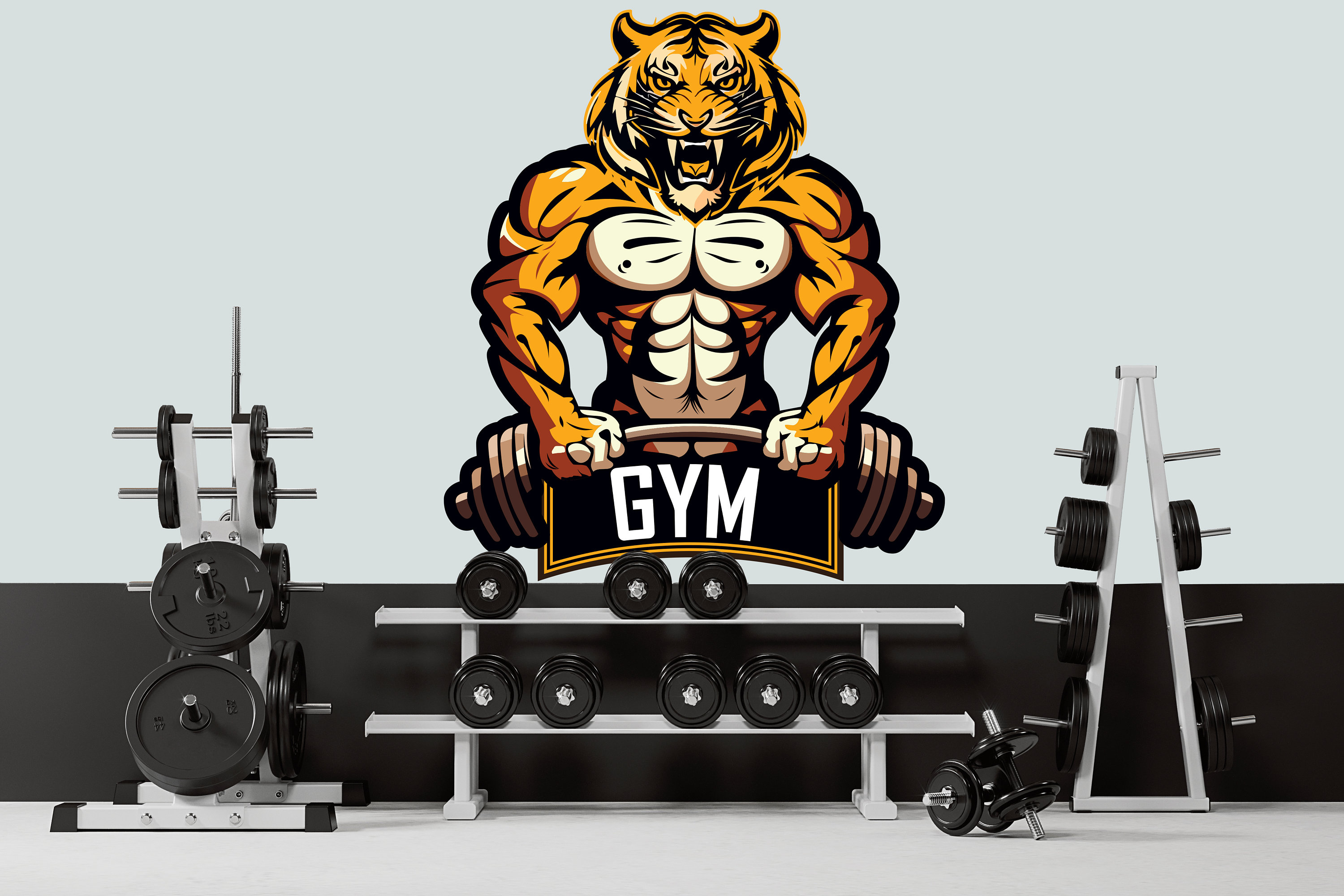 Tiger Gym Mural News – Tagged "gym Art Painting Ideas" – Aesthesy