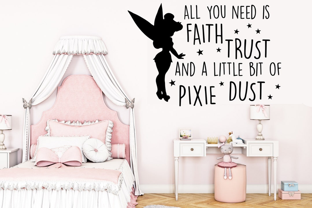 Fairy Dust, Fairy Wall Decal, Girl Room Decor, Kids Wall Decal, Kids ...