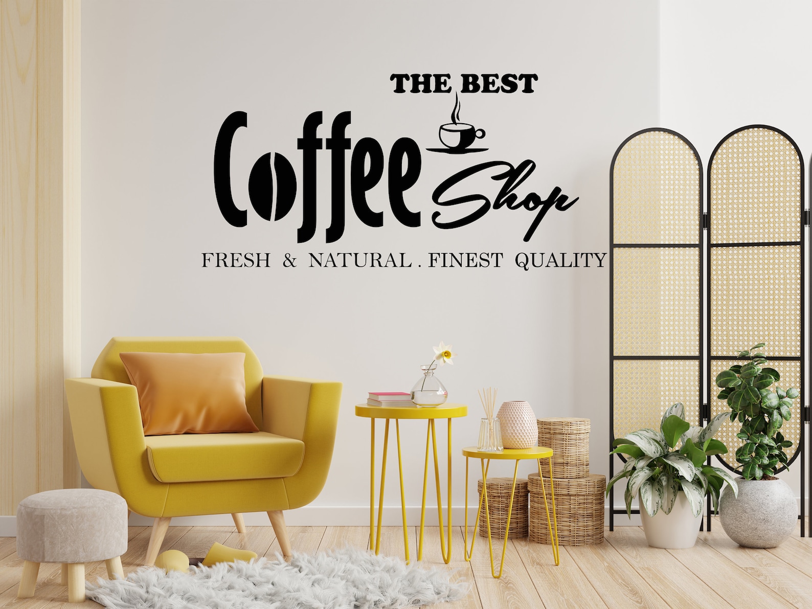 Coffee Shop Wall Decor, Coffee Shop Wall Art Decal, Coffee Vinyl ...