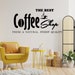 Coffee Shop Wall Decor, Coffee Shop Wall Art Decal, Coffee Vinyl ...
