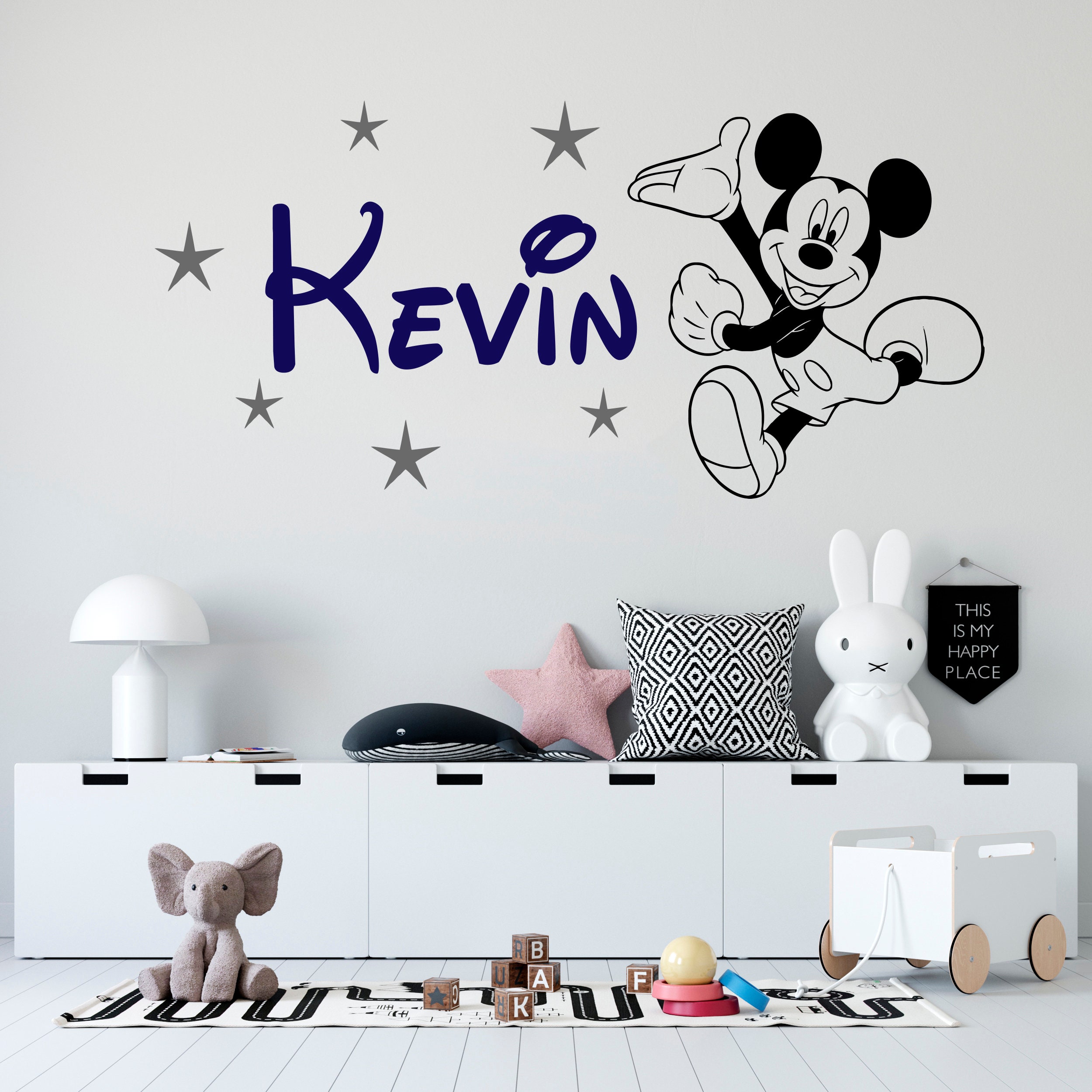 Mickey Mouse Name Stickers