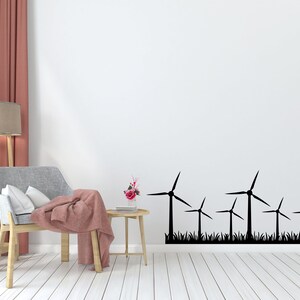 Windmill Wall Decor, Wind Mill Decal, Wind Turbine, Farmer Gifts, Home ...