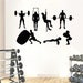 Fitness Wall Decal Workout Wall Decal Gym Wall Decor - Etsy