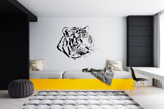 Tiger Wall Decal Tiger Wall Sticker Tiger Wall Decor SG307 | Etsy