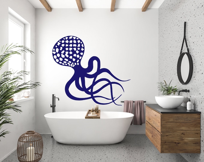 Octopus Wall Decal Large- Animal Art, Tentacles, Octopus Wall Art ...