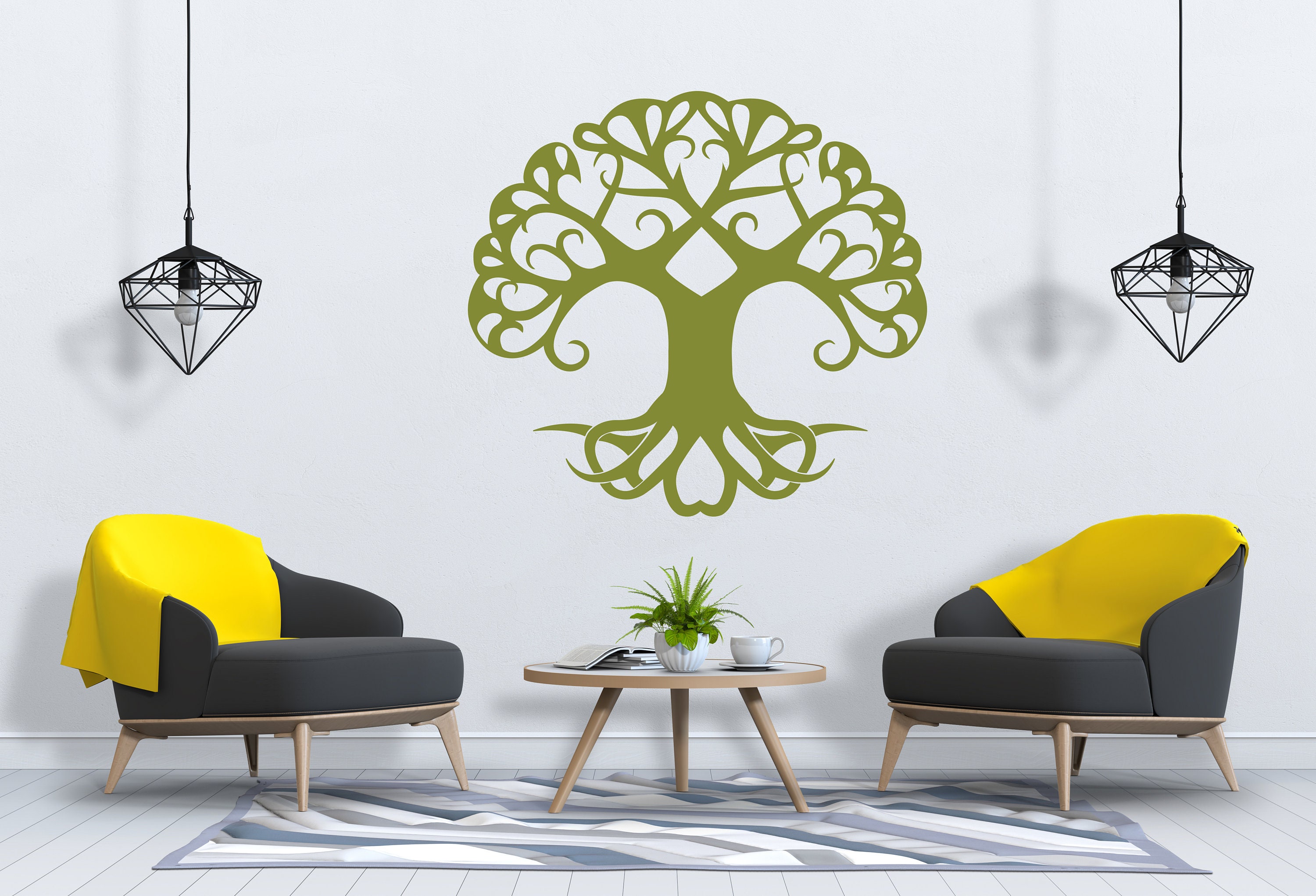 Tree of Life Wall Decal Tree Roots Branch Wall Art SG2314 - Etsy UK