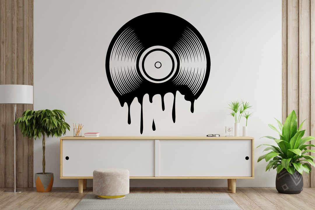 Vinyl Record Album Melting Dripping Music Turntable Player Mixer DJ ...