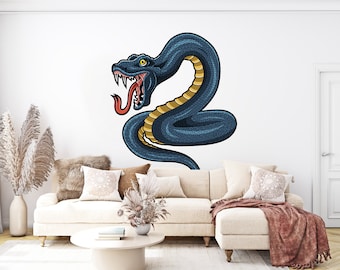 Snake Wall Sticker - Etsy