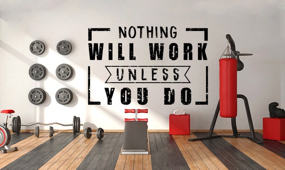 Athletic Wall Quotes Motivational Gym Quotes Wall Decals For Inspiring