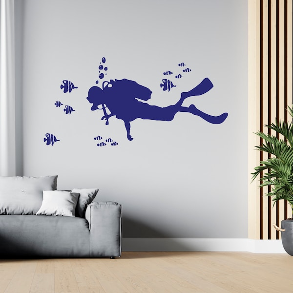 Scuba Diver Decals - Etsy