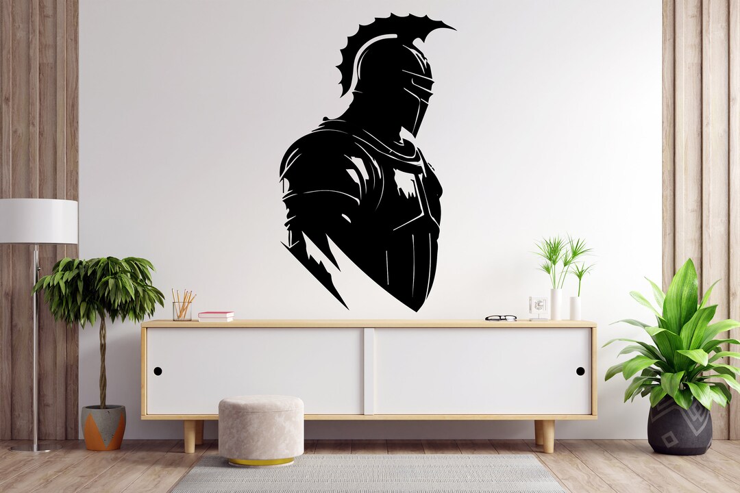 Knight Wall Decal Warrior Wall Sticker Knight Wall Decor for Kids Room ...