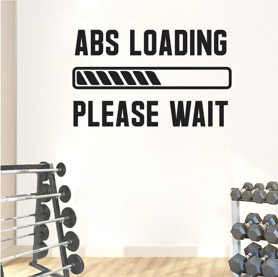 Fitness Wall Decal Workout Wall Decal Gym Wall Decor | Etsy