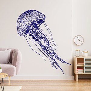 Jellyfish Wall Decor, Jellyfish Wall Decals, Sea Animals Wall Art ...