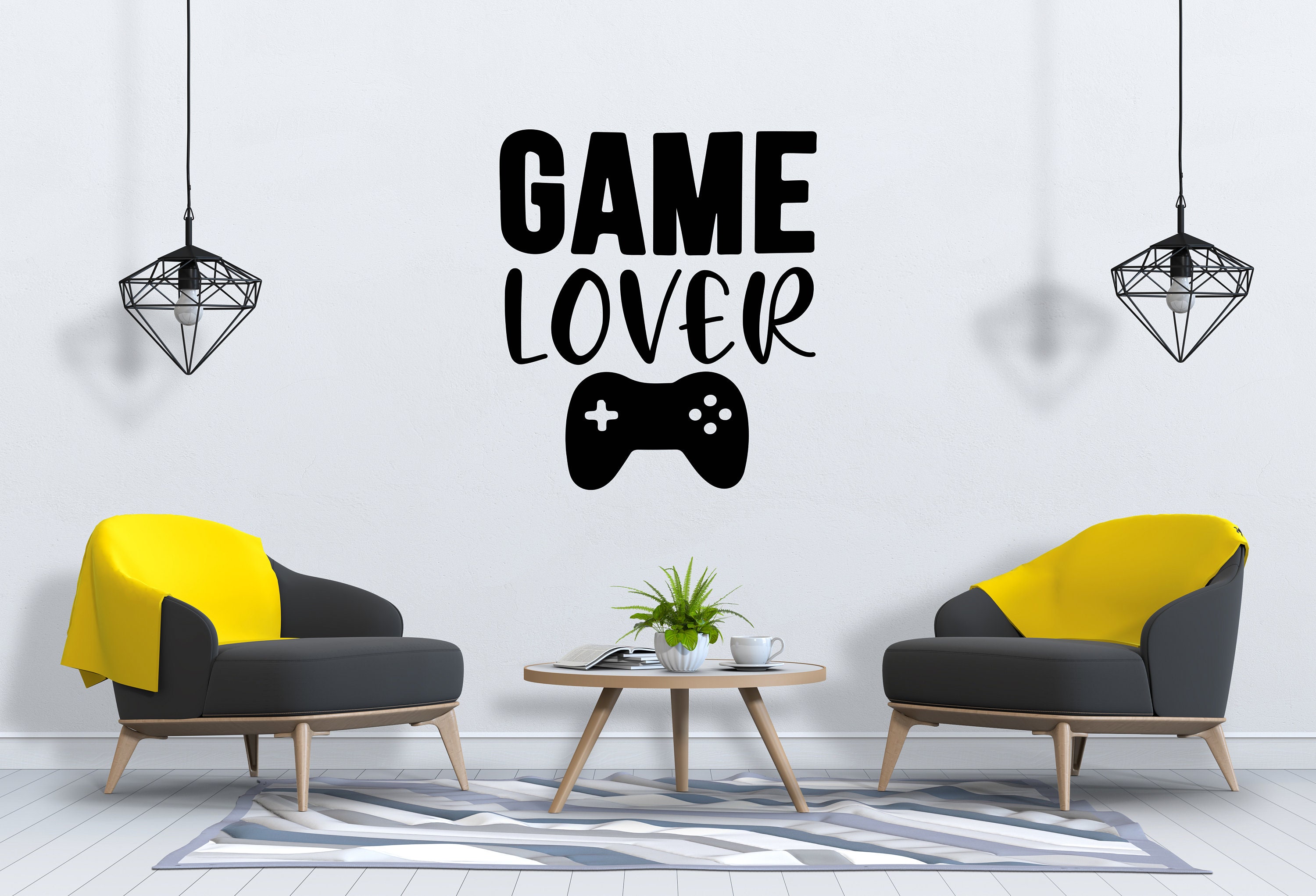 Gamer Wall Decal Video Games Wall Sticker Controller Wall - Etsy