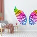 Angel Wings, Flower Wings Mid Century Modern Boho Angel Wings Decal ...