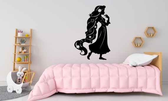 Princess Rapunzel Wall Decal Rapunzel Wall Decor Cartoon Wall - Etsy