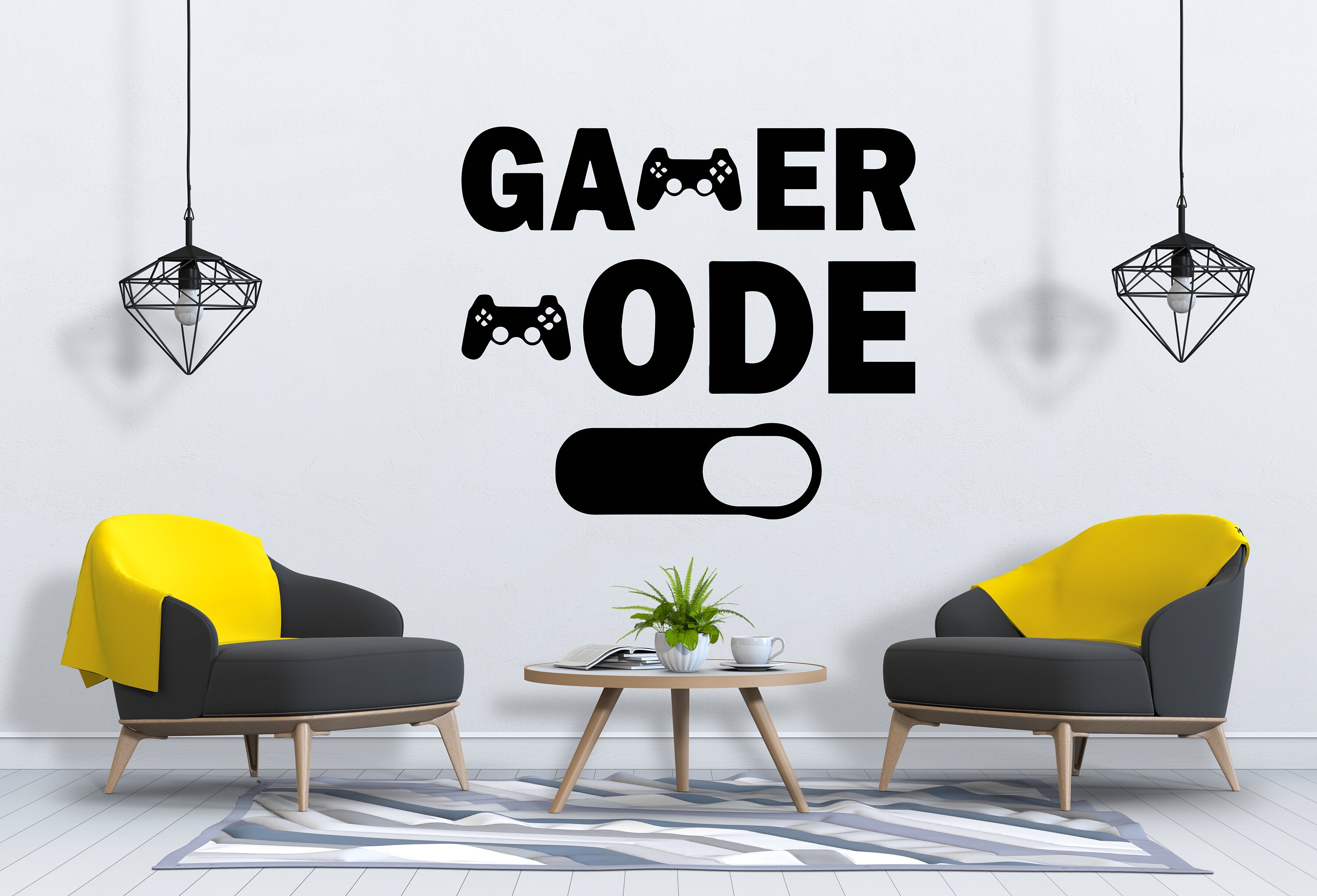 Gamer Wall Decal Video Games Wall Sticker Controller Wall - Etsy